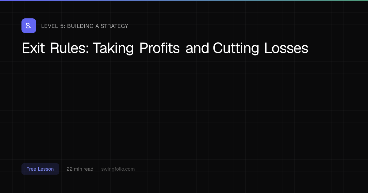 Swing Trading Exit Strategies: Profit Targets, Trailing Stops & Time ...